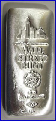 Scottsdale Wall Street 10 Troy Oz. Solid Silver Bar 999 Fine Cast ...